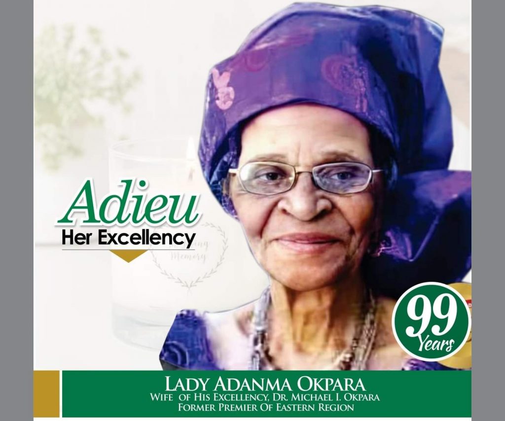 Lady Adanma Okpara: Eastern Nigeria Amazon Embarks On Her Final Journey Home - Business Hallmark